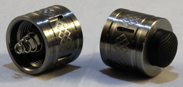 Titanium E Series (Aleph compatible) Tail Cap Milled with Glow Slots